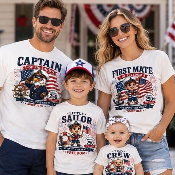 Unbranded | Other | Family Matching 4th Of July Shirtscaptain First ...